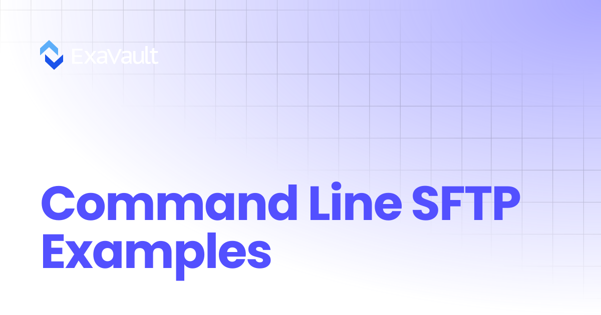 Command Line SFTP Examples | ExaVault (formerly SmartFile)
